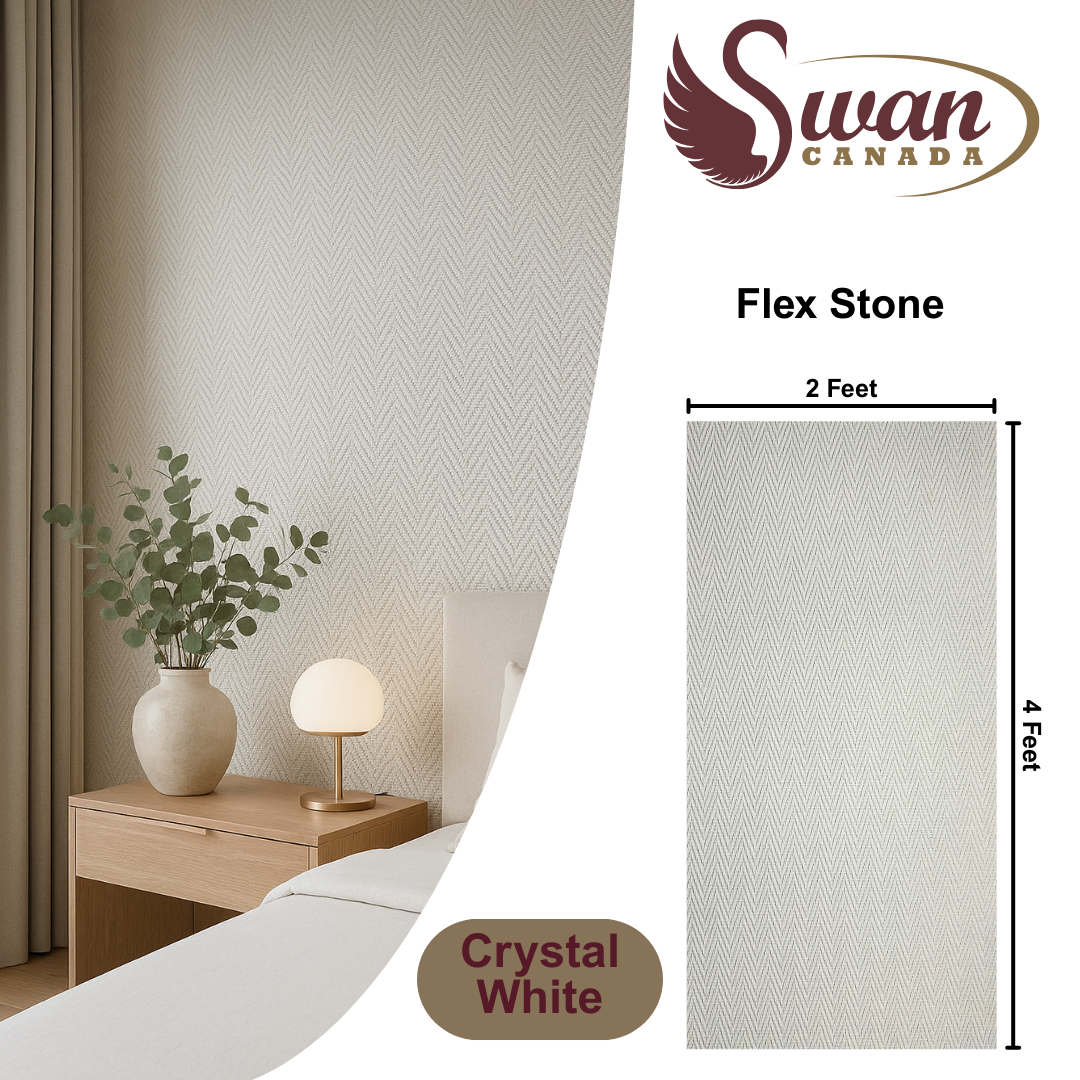 Flex Stone, Crystal White, 2ft x 4ft – Swan Canada