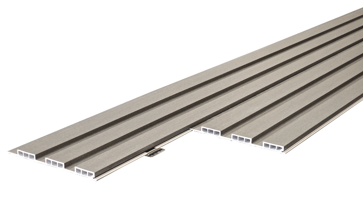 WPC Fluted Panels, Silver Birch, 10 Panels x 9 feet long. – Swan Canada