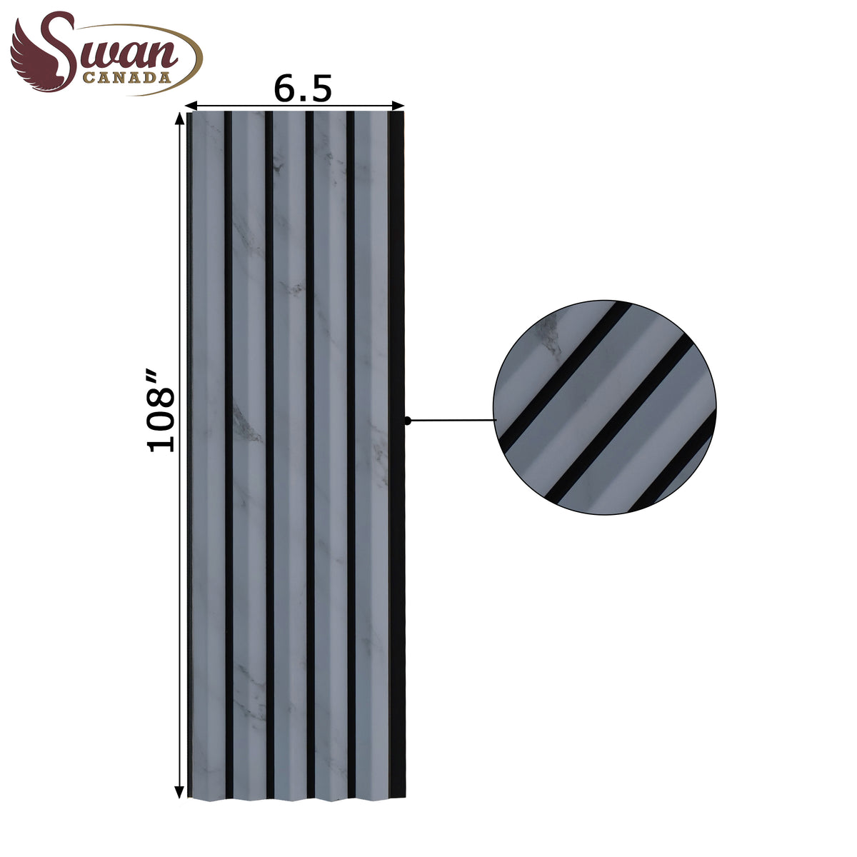 PS Fluted Panels, Gray Sandstone, 20 Panels x 9 feet long. – Swan Canada