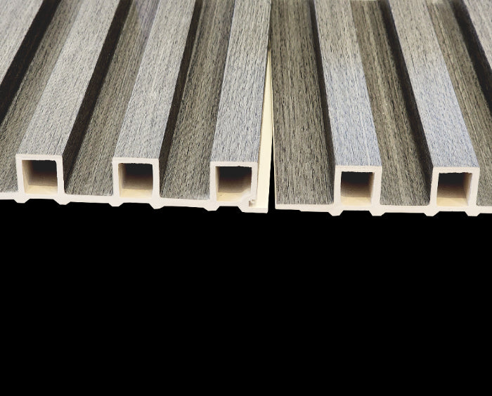 WPC Fluted Panels, Dark Gray, 10 Panels x 9 feet long. – Swan Canada