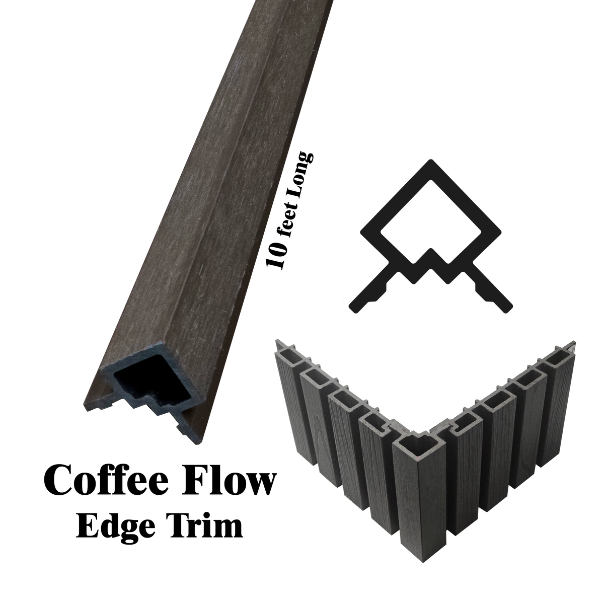 Outdoor WPC Edge Trim, 2-in x 2-in X 10 Feet Long – Swan Canada