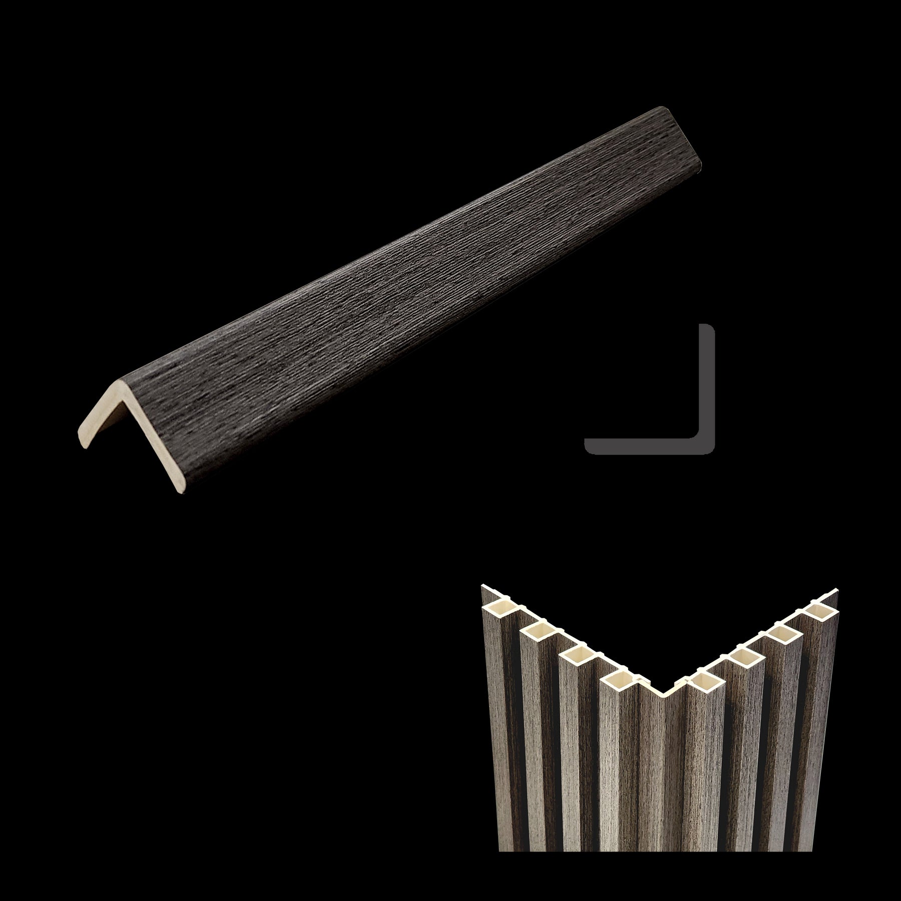 WPC L-shape corners, 1-in x 1-in – Swan Canada