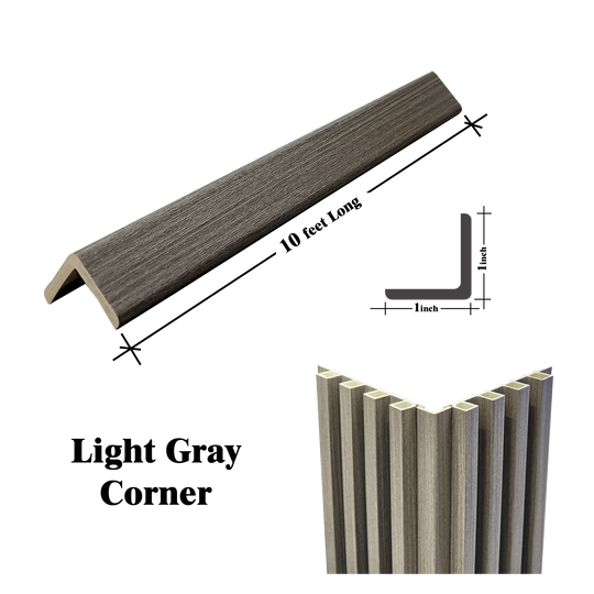 WPC L-shape corners, 1-in x 1-in X 9 Feet Long – Swan Canada