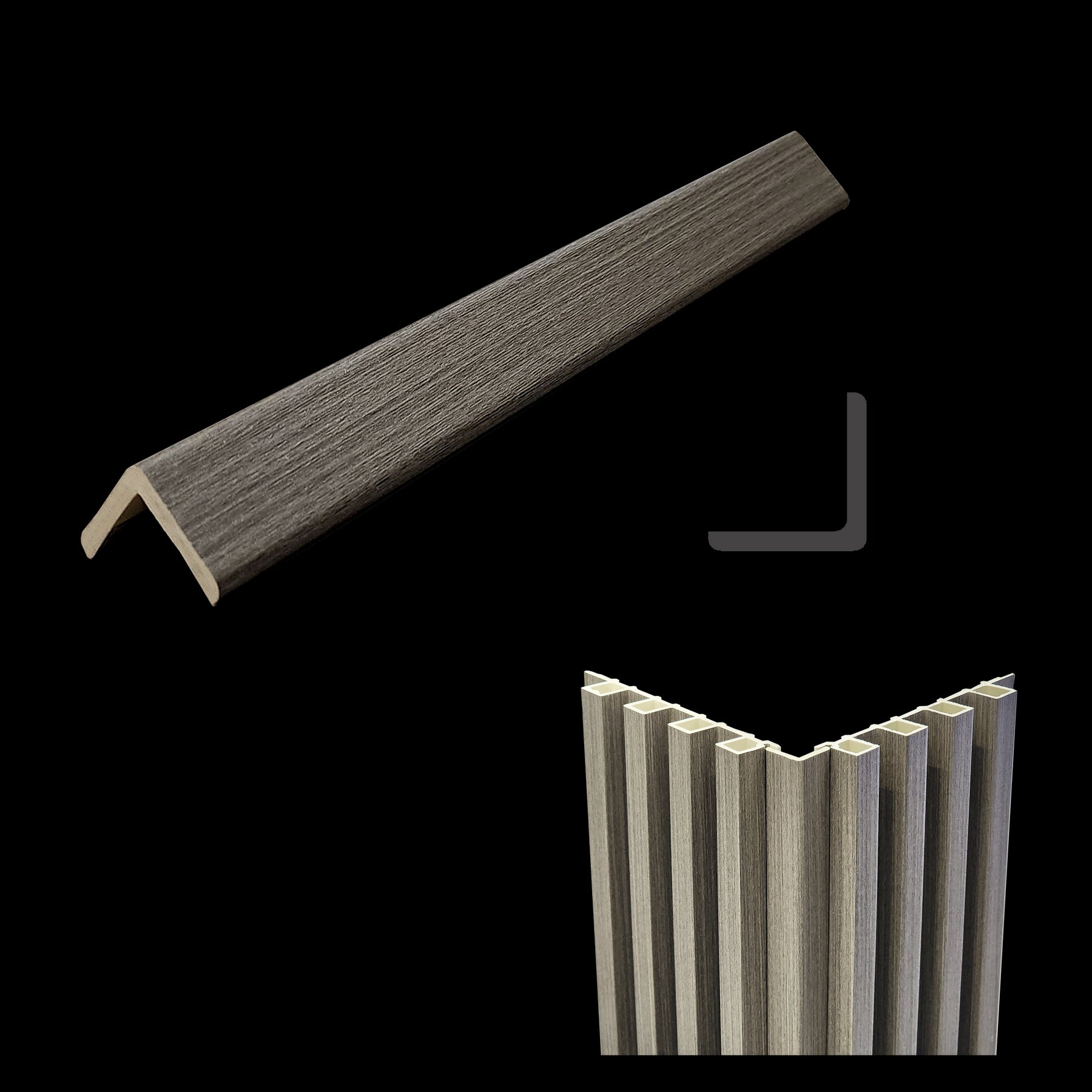 WPC L-shape corners, 1-in x 1-in – Swan Canada