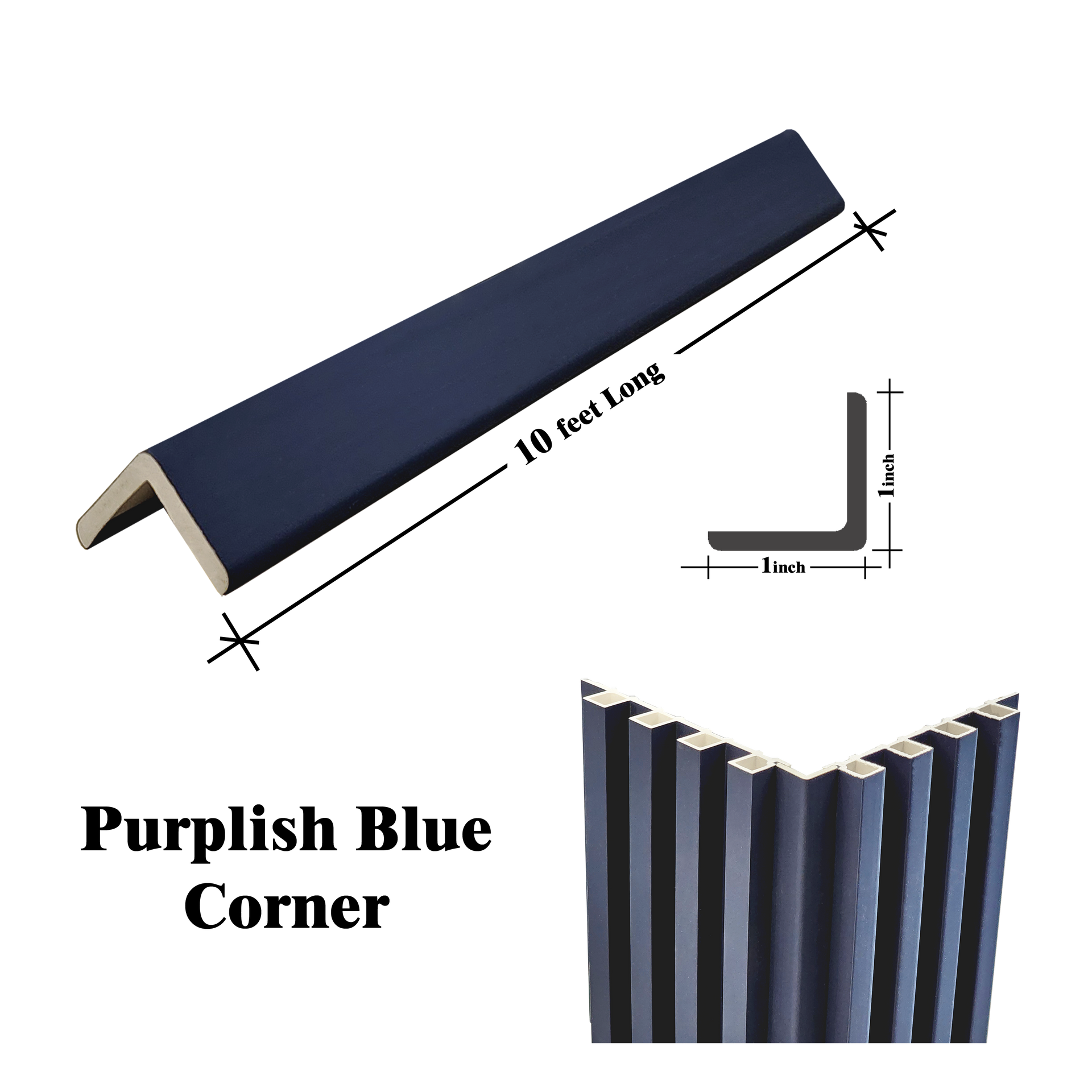 WPC Fluted Panels, Grey Willow, 10 Panels x 9 feet long. – Swan Canada