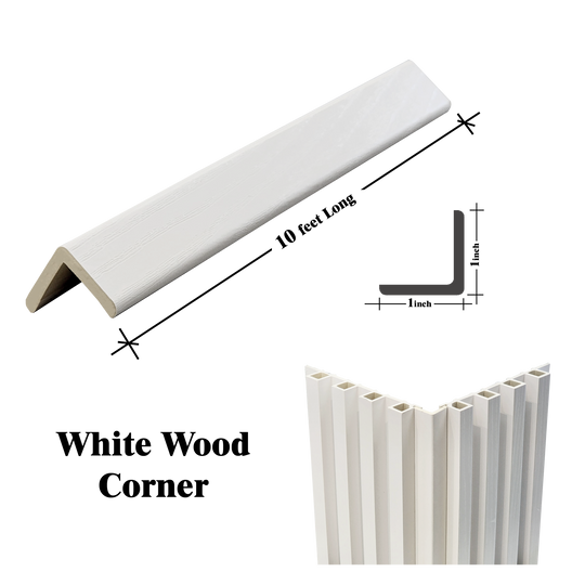 WPC L-shape corners, 1-in x 1-in X 9 Feet Long – Swan Canada