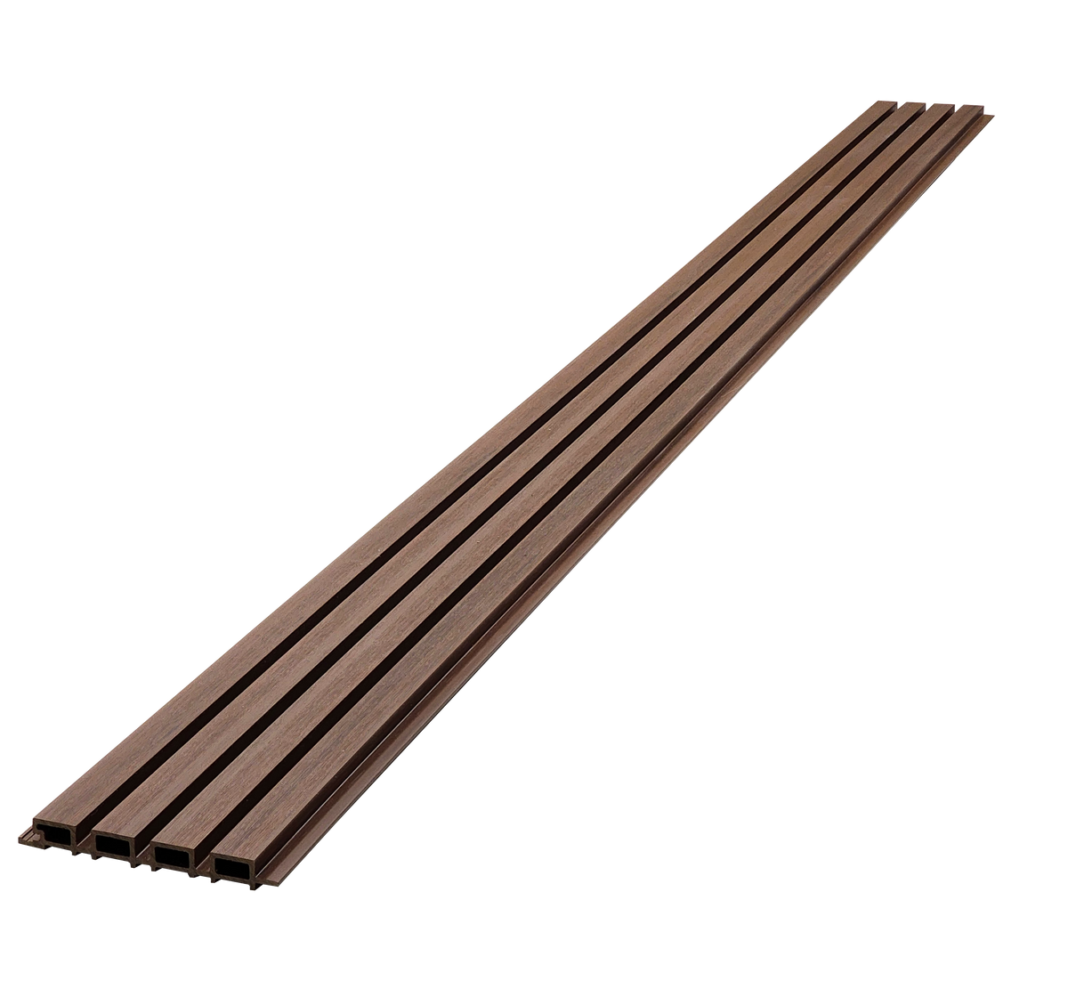 Outdoor WPC Fluted wall Panels, Coffee Flow, 5 Panels/box – Swan Canada