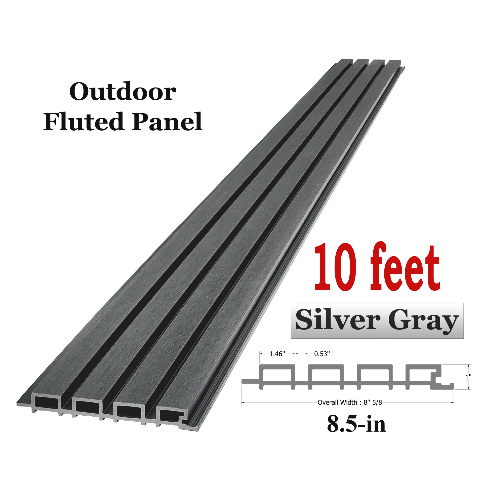 Outdoor WPC Fluted Panels – Swan Canada