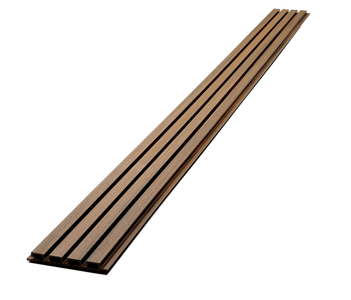 Outdoor WPC Fluted wall Panels, Teak Flow, 4 Panels/box – Swan Canada