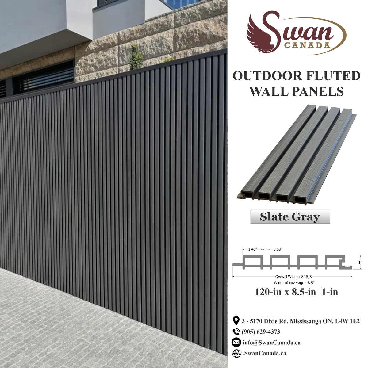 Outdoor Slat Wall Panel Sample Pack - Max 4 Samples per Order – Swan Canada