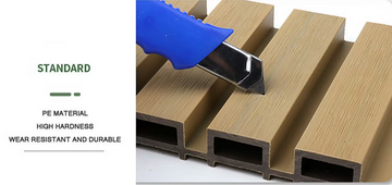 Outdoor WPC Fluted wall Panels, Coffee Flow, 4 Panels/box – Swan Canada