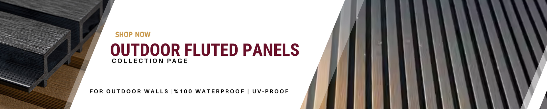 Outdoor WPC Fluted Panels – Swan Canada