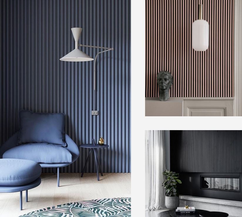 WPC Fluted Panels, Black color, 10 Panels x 9 feet long, – Swan Canada