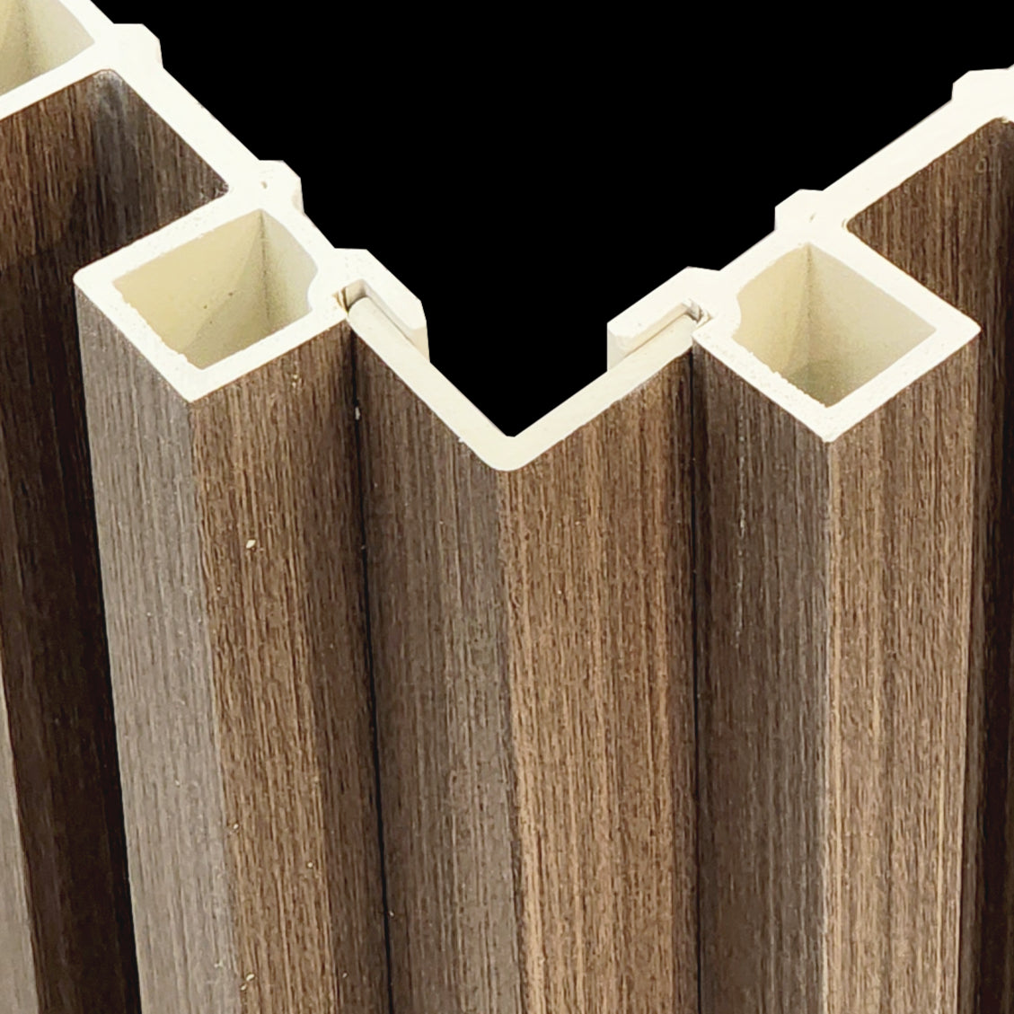 WPC Fluted Panels, Walnut Brown, 10 Panels x 9 feet long. – Swan Canada