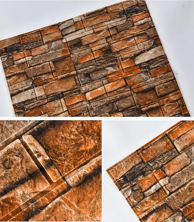 3D Wallpaper, DIY Self-Adhesive, 10 Sheets, 58 Sq.ft – Swan Canada