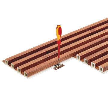 WPC Fluted Panels, Red Cedar, 10 Panels x 9 feet long. – Swan Canada