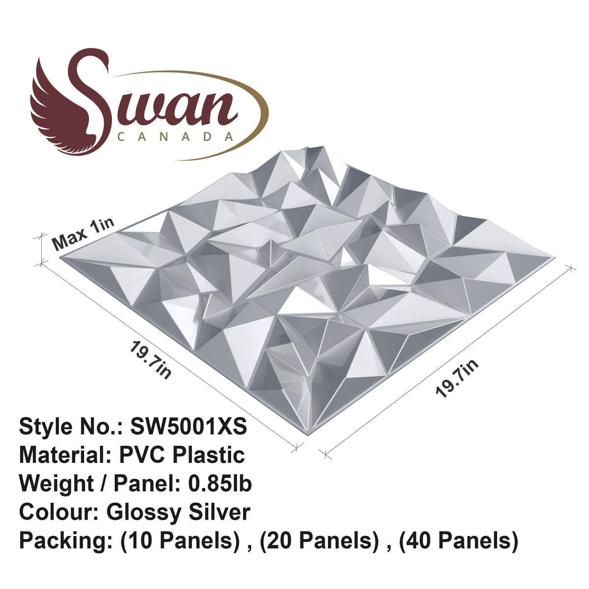 3D Glossy Silver – Swan Canada