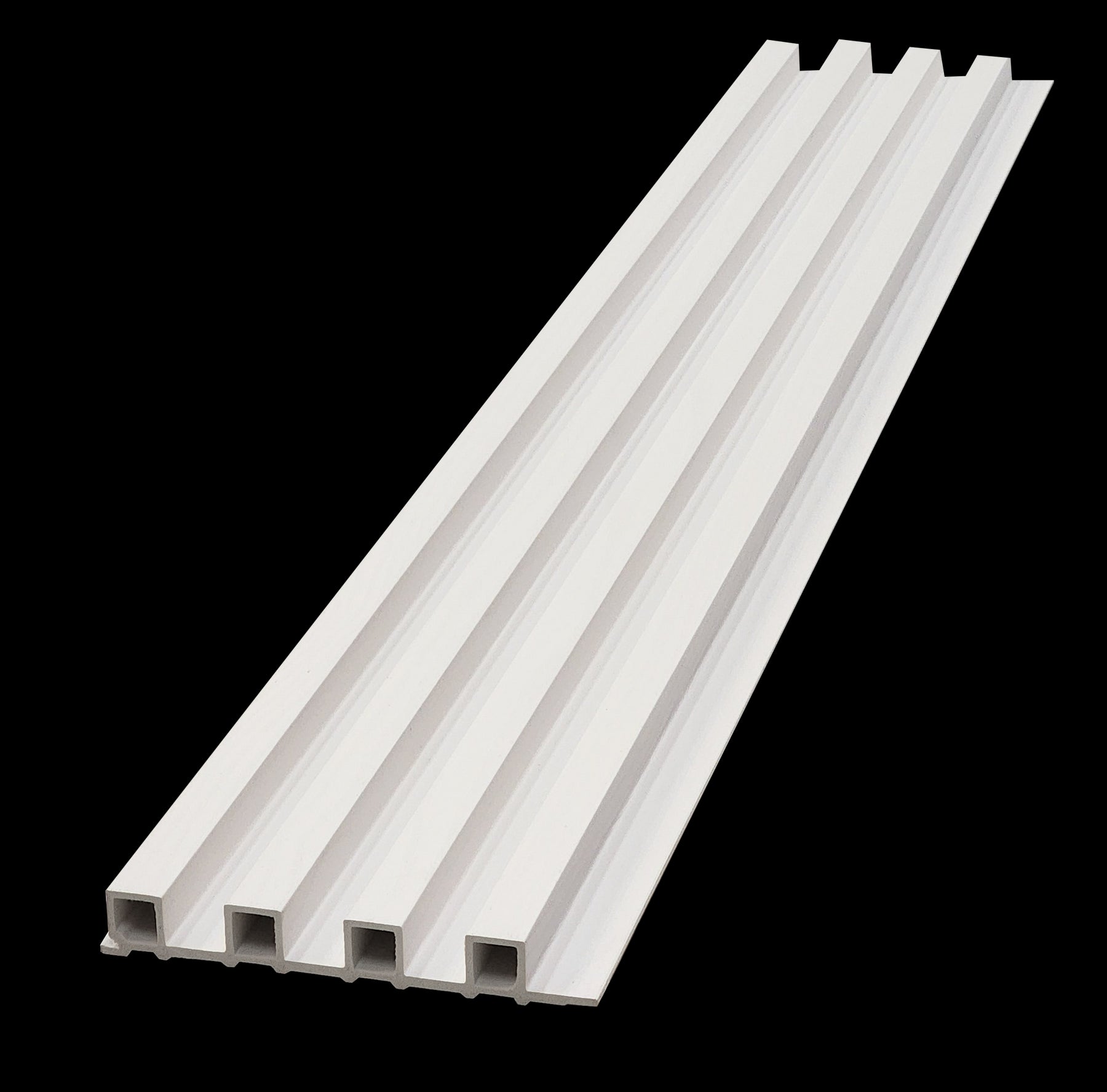 WPC Fluted Panels, White Color, 10 Panels x 9 feet long. – Swan Canada